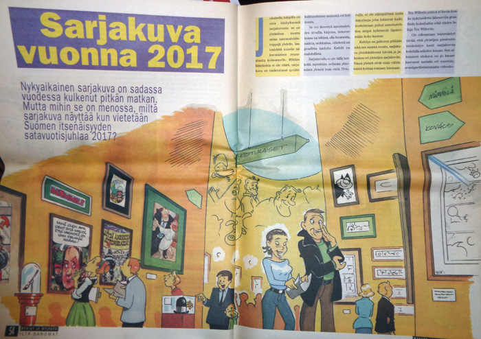 Suomi ja sarjakuva 100 vuotta 20 vuotta sitten tänään - Suomen ...